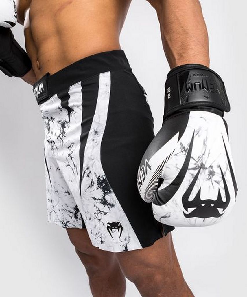 Venum G Fit Marble Fightshort Branco Preto